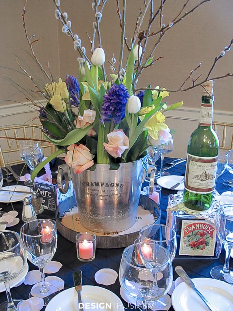 A Paris Themed Party: April in Paris Centerpieces for a Spring Event