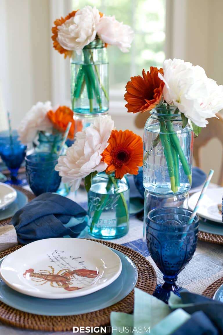 Coastal Decor: Clambake Themed Table for Summer Entertaining