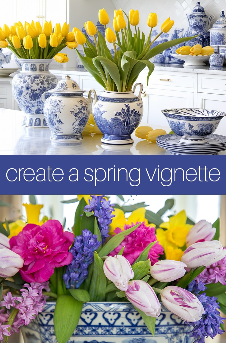 Spring Decorating: Styling a Seasonal Vignette with Chinoiserie