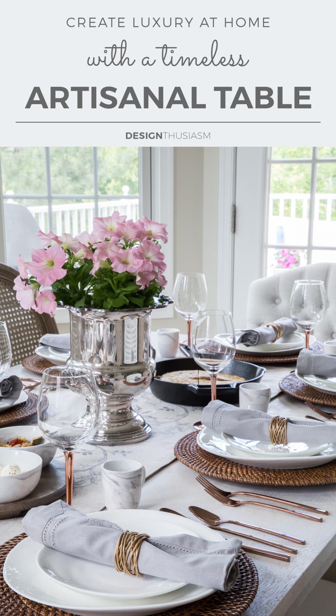 Staycation Ideas: Set an Artisanal Table for a Pampered Vacation at Home
