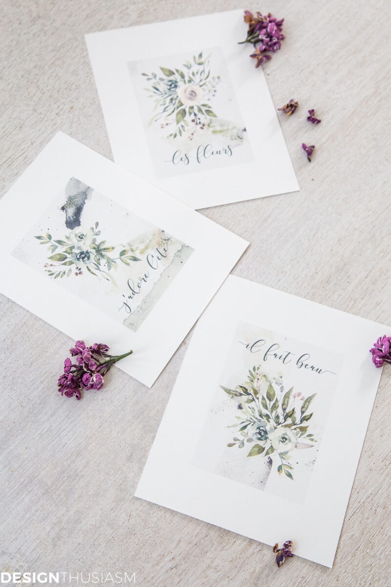 Summer Printables: French Floral Mason Jar Labels