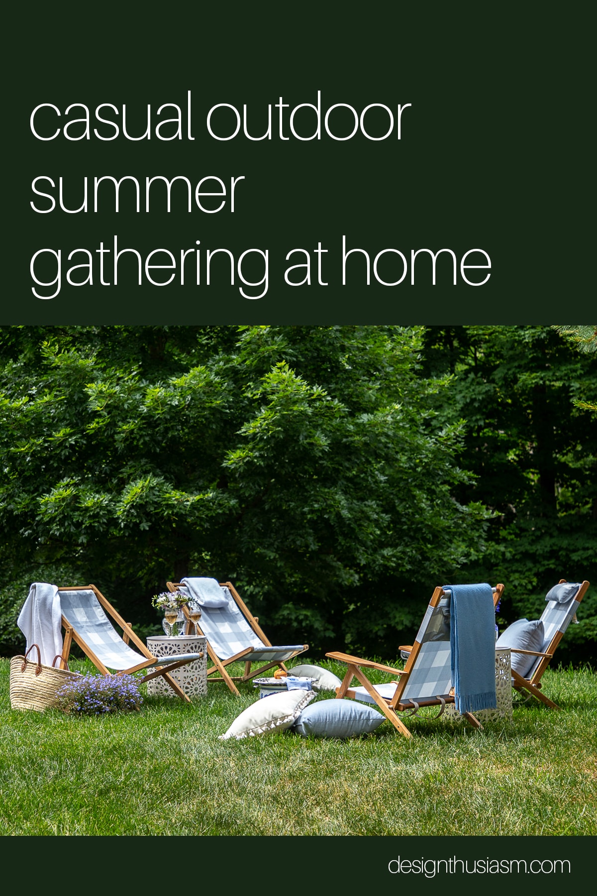 How to Host an Outdoor Summer Gathering Without Patio Furniture