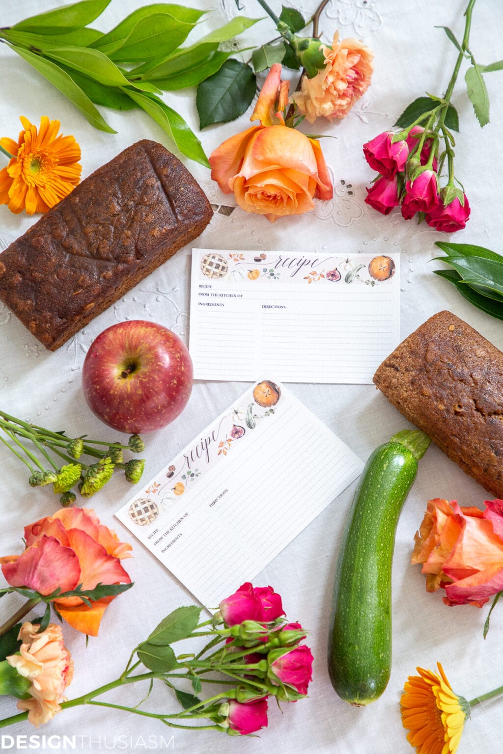 Recipe Cards: Free Printable Recipe Cards for Fall & Thanksgiving