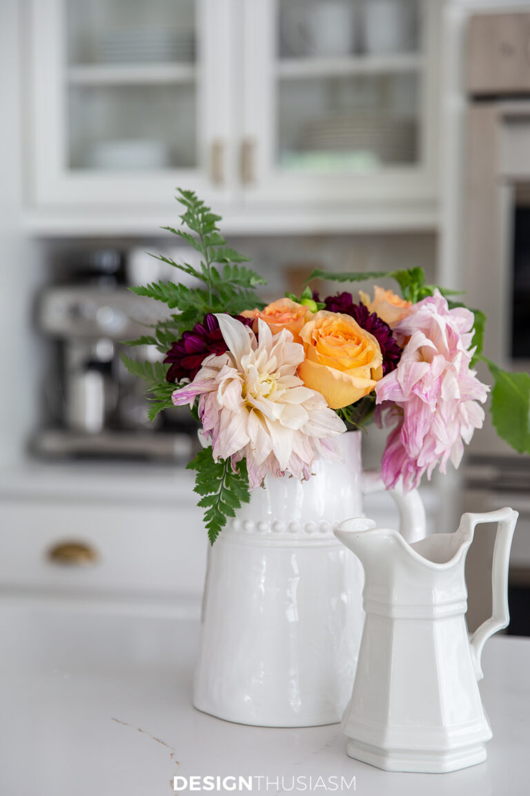 A Pretty Kitchen Coffee Station and Other Premium Kitchen Comforts