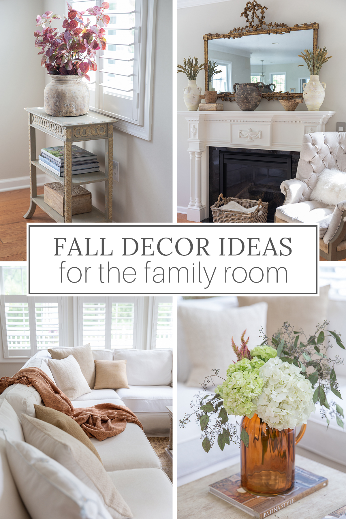 Chic Fall Decor Accents and Family Room Ideas