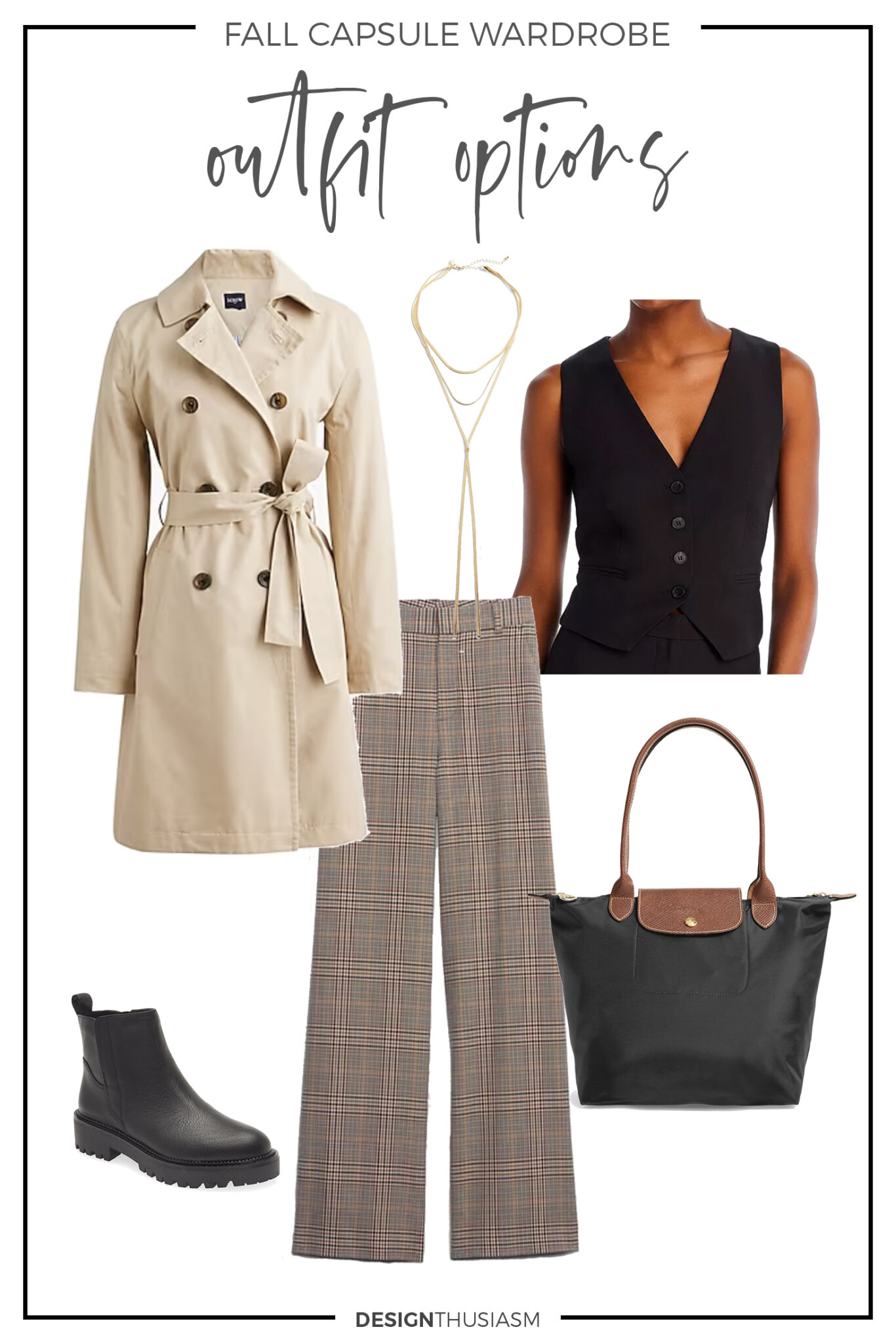 Fall Capsule Wardrobe: On Trend Mix and Match Fall Outfit Ideas