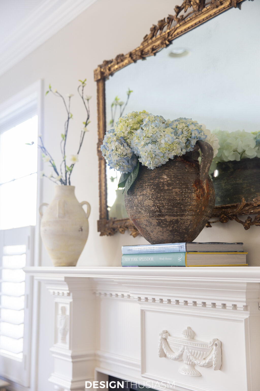 Tranquil Spring Decor Using a Soft, Light Spring Color Palette