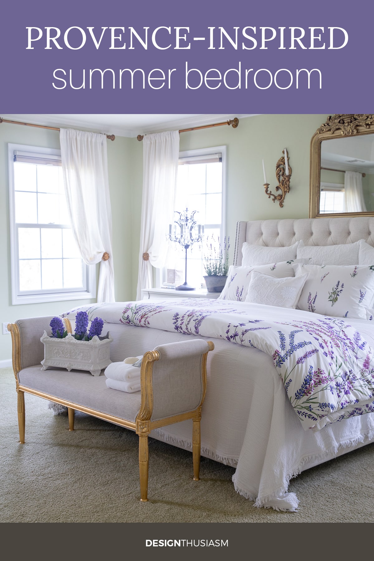 Provence-Inspired Summer Decorating Ideas for the Bedroom